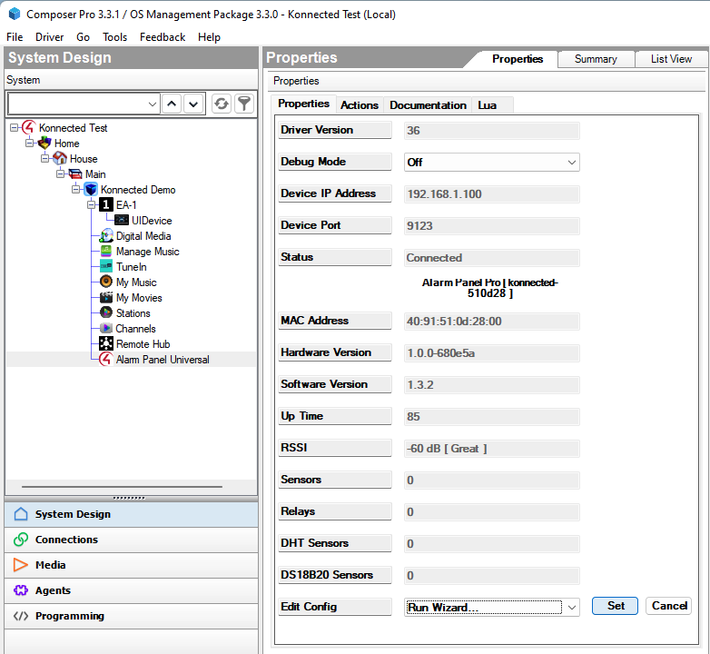 Discover & Setup Konnected Alarm Panels in Control4
